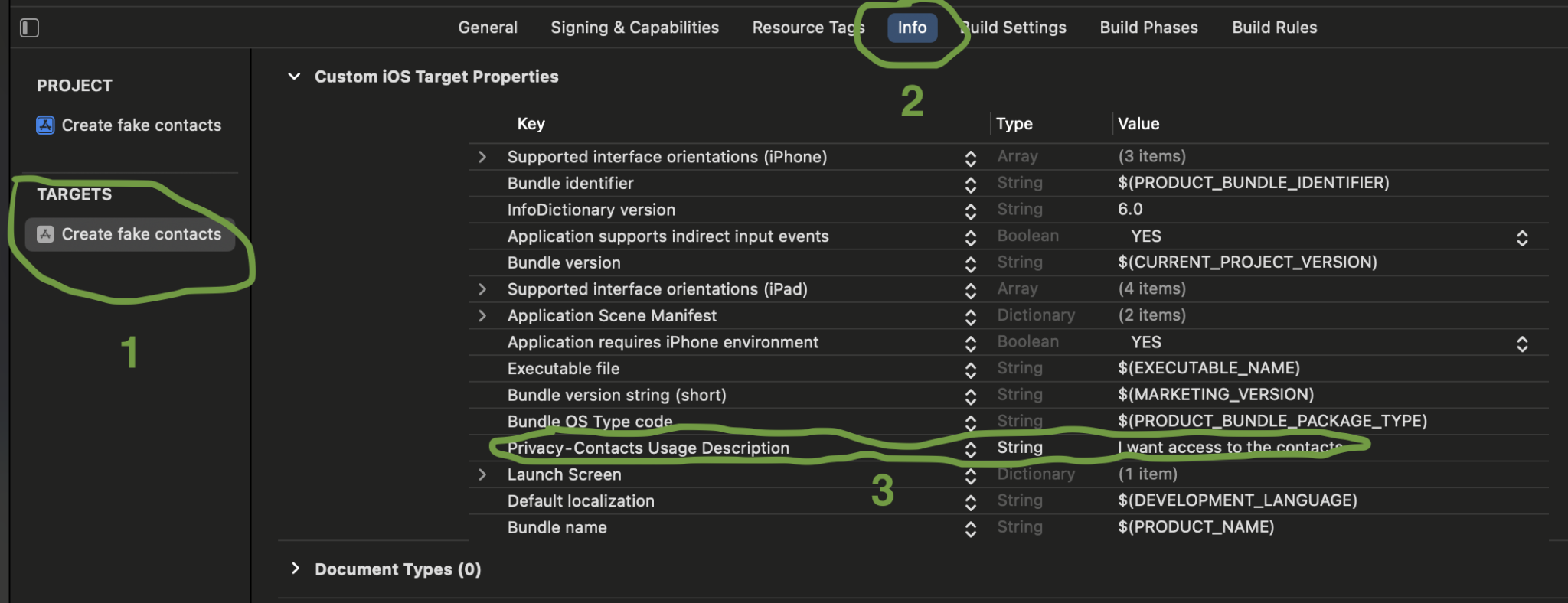 Create fake contacts in iOS: Easy script